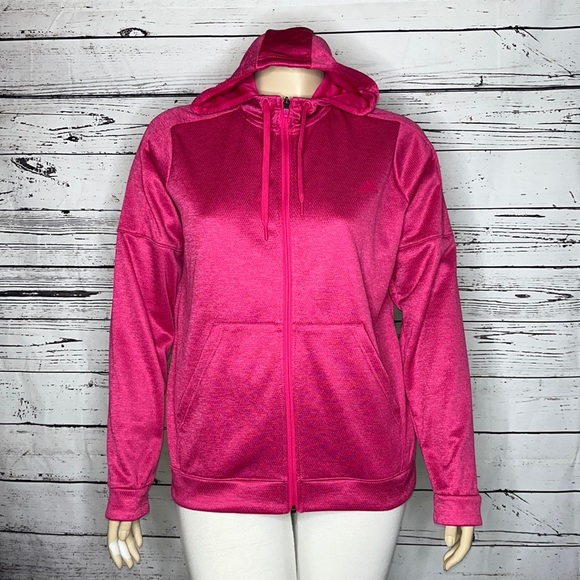 adidas | Jackets & Coats | Adidas Nwt Size Xl Pink Zip Front Track ...